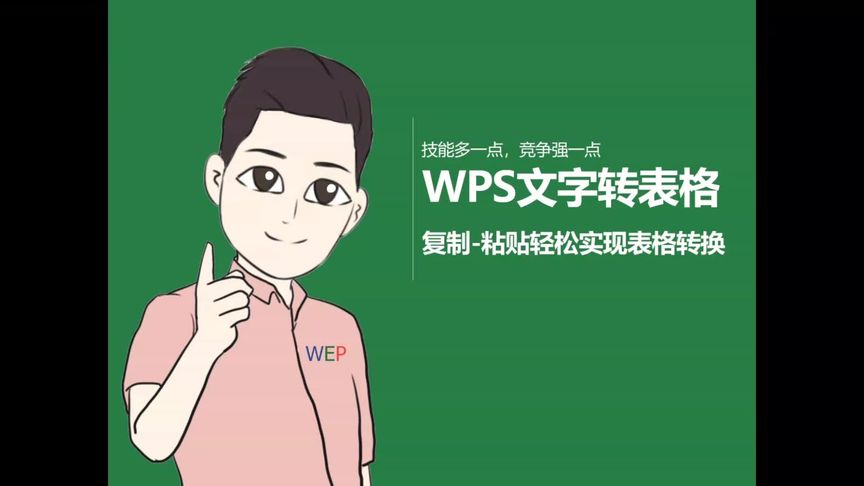 #WPS文字 #WORD #文本转表格 在WPS文字软件里