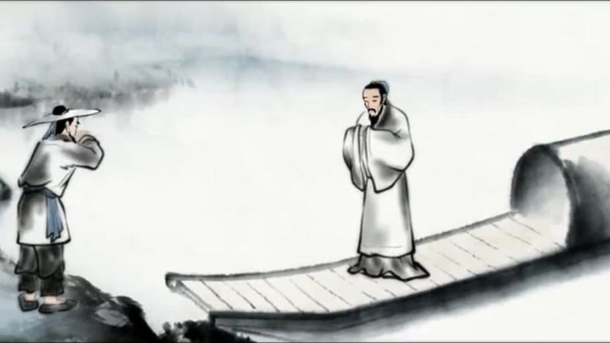 水墨画中国风动画:只用黑白两色而展现的美丽画面