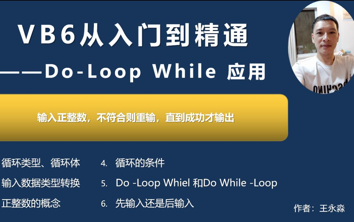 1304VB6 Do-Loop输入正整数,不符合则重输,直到成功后打印