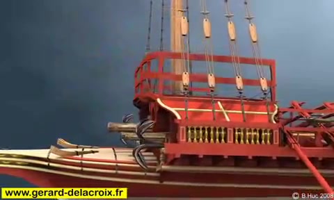 法国Galère La Fleur de lis 1690 3D建模