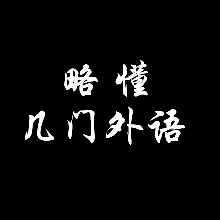 略懂几门外语 