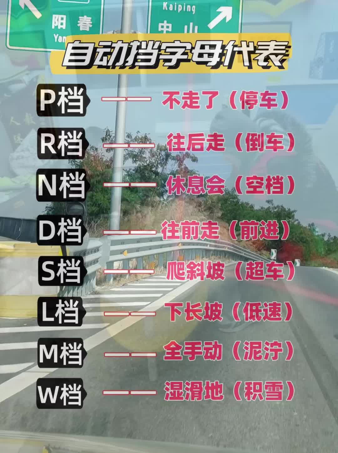 自动挡字母代表#自动挡字母代表 #西安学车 #西安驾校