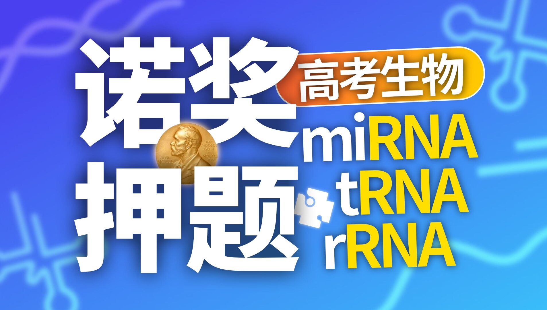 ...诺奖押题:microRNA、tRNA、rRNA的生产与功能-高中生物必修一