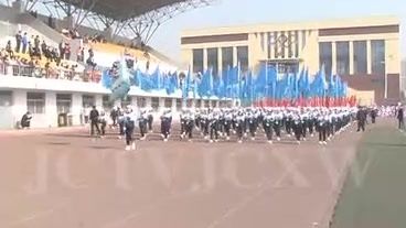 交城县2018年中小学春季田径运动会正式开幕