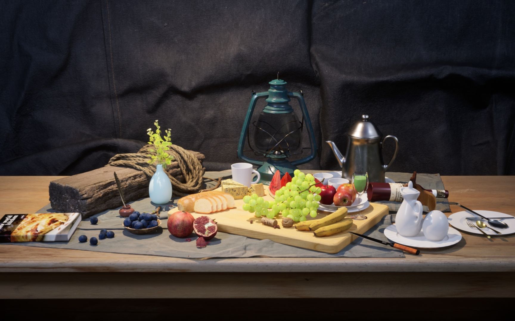 厨房的一角(静物场景2)