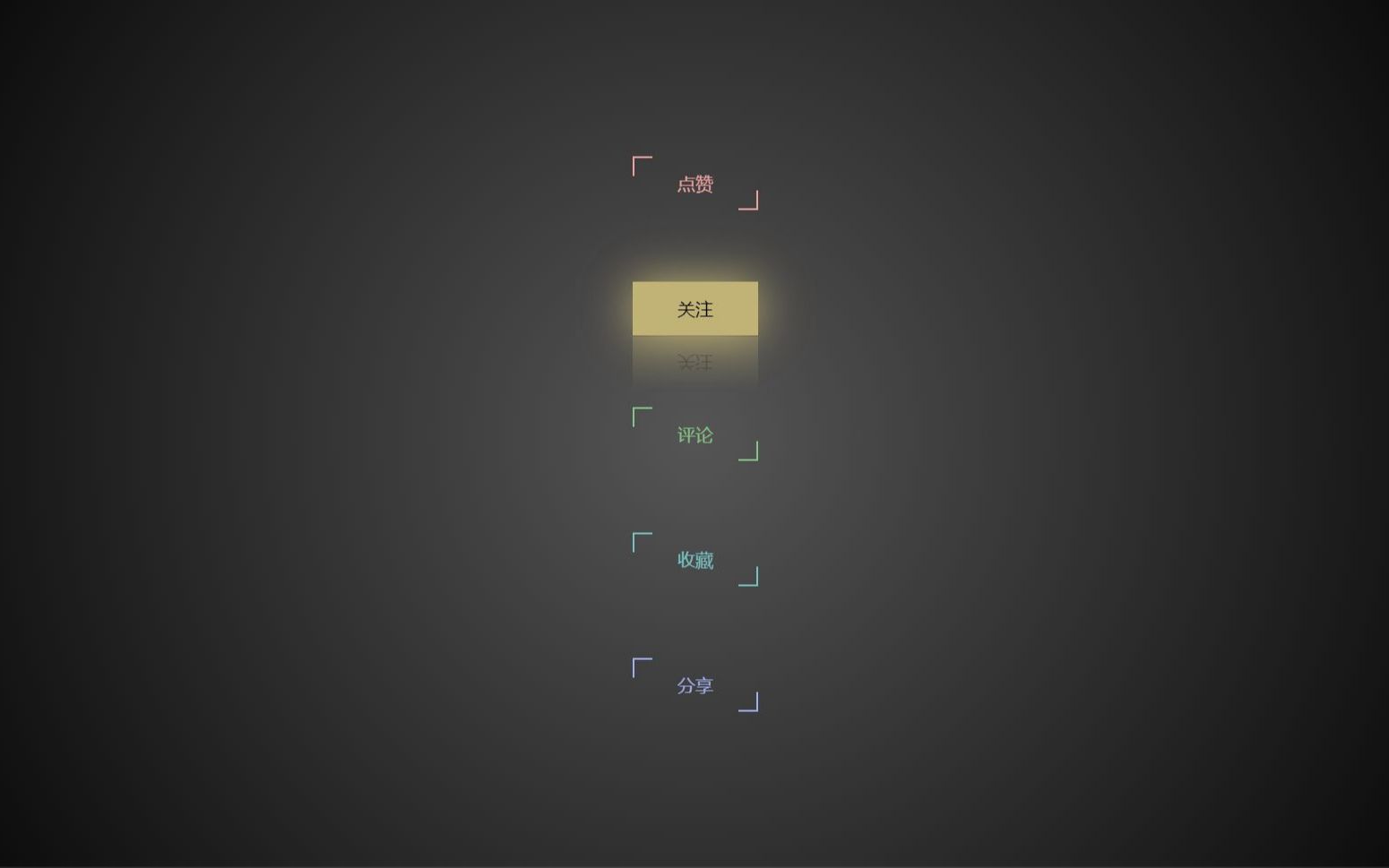 HTML5+CSS3小实例:鼠标悬停发光按钮