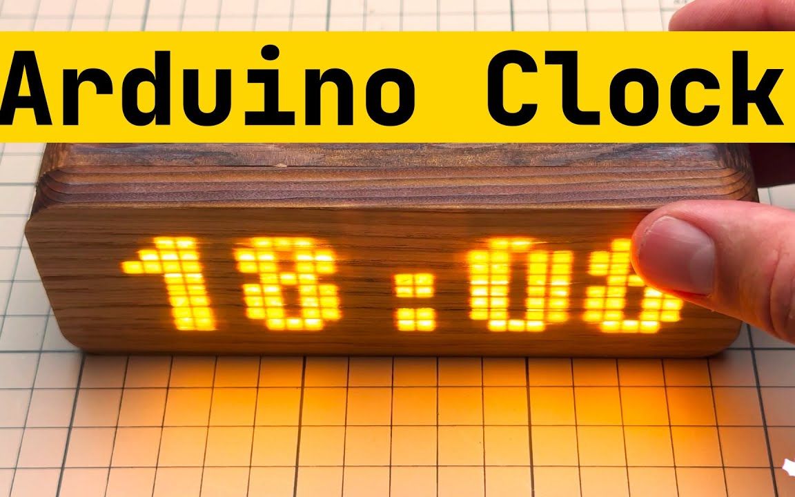 用Arduino制作了一个木质时钟,有源码