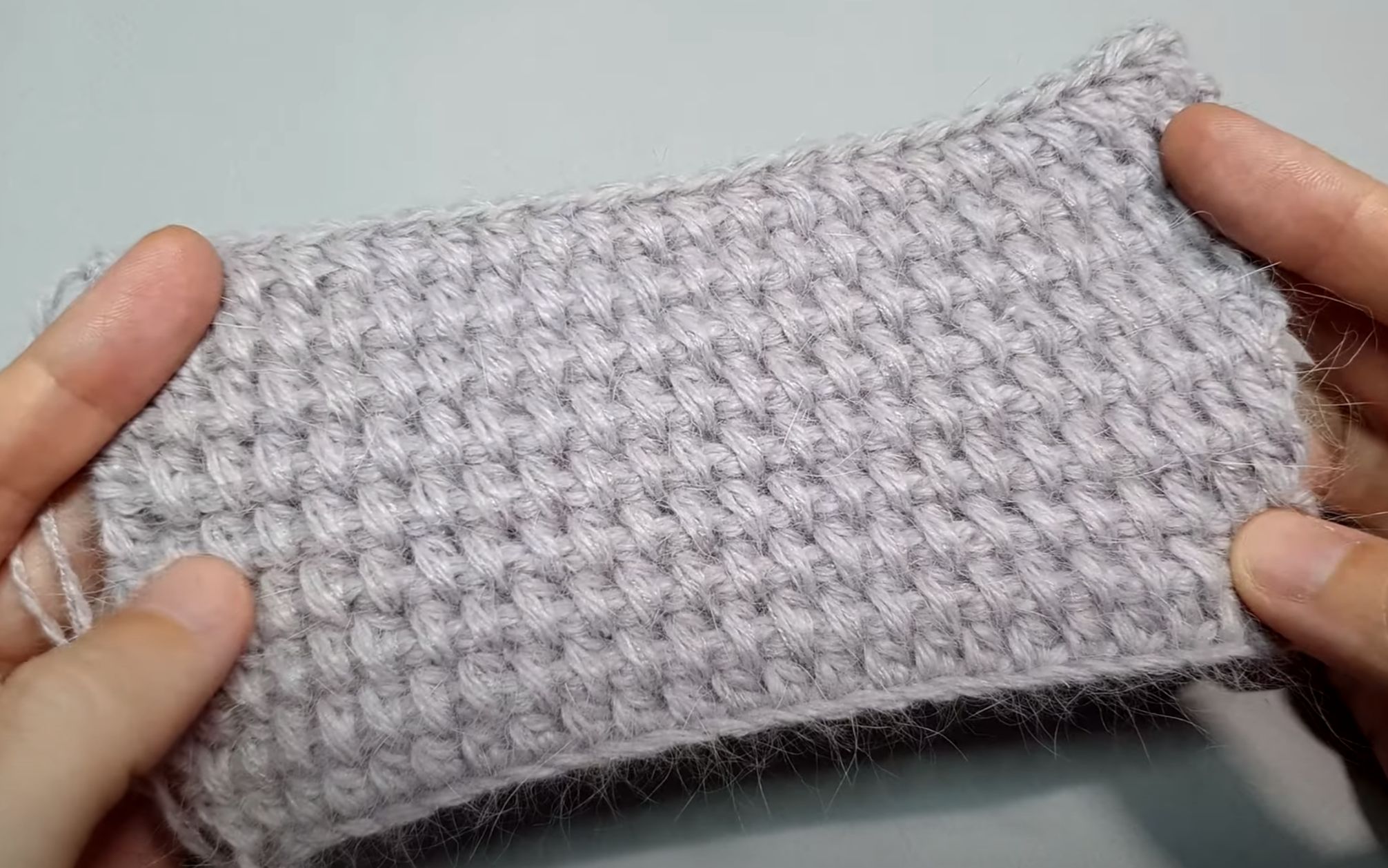 简单又实用的钩针花样,可钩包包靠枕等物,一款竖杠针编织教程