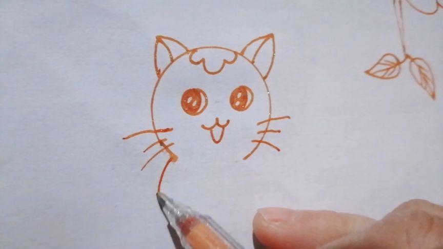 可爱的小猫咪简笔画