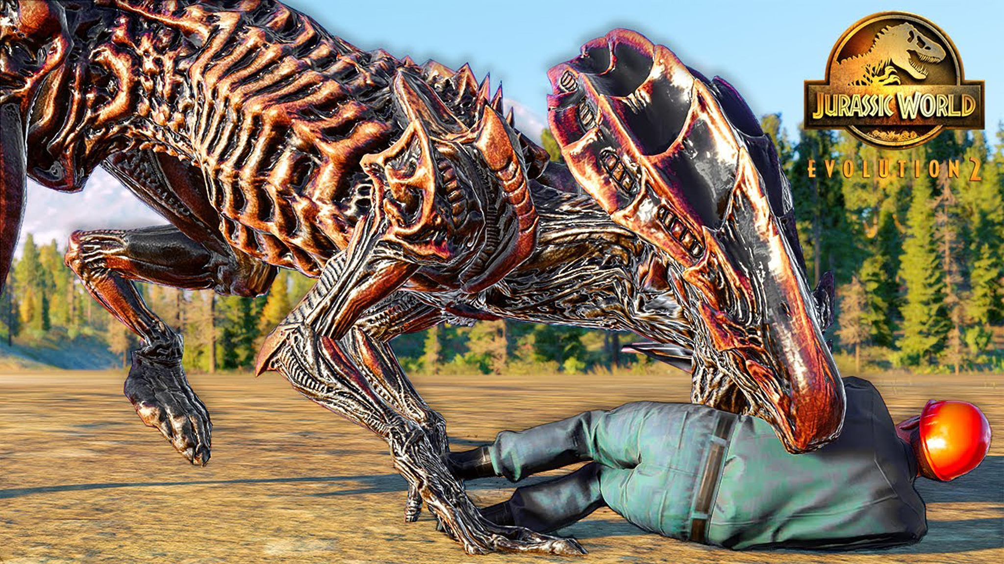 “异形”狂暴迅猛龙、高棘龙、棘龙、狂暴龙 ~ 侏罗纪世界进化_游戏...