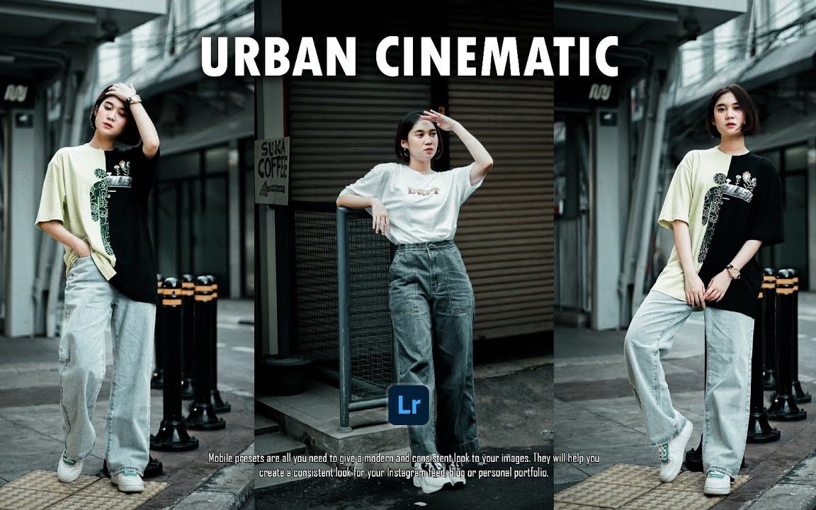 城市电影 - Lightroom 移动预设dng | 青色电影预设 | 城市街景 | 电影街景...