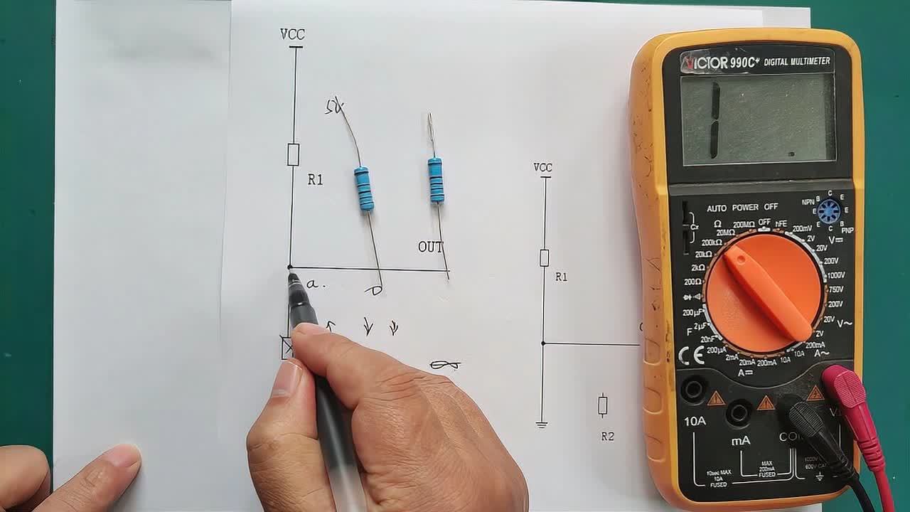 一个简单电阻分压电路,你未必都了解,几分钟学会就可以搭建电路
