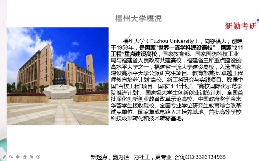 福州大学2021社会工作导学课程