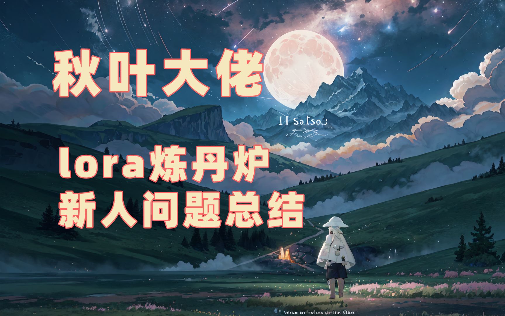 关于秋叶大佬lora炼丹炉新人使用中出现的问题个人总结及解决办法(...