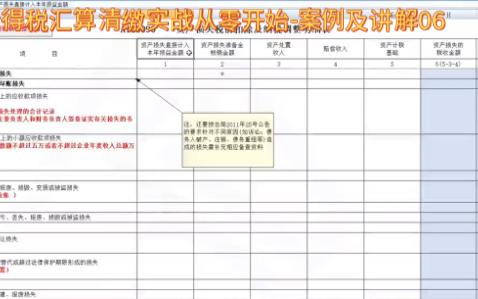 企业所得税汇算清缴实战从零开始-案例及讲解06