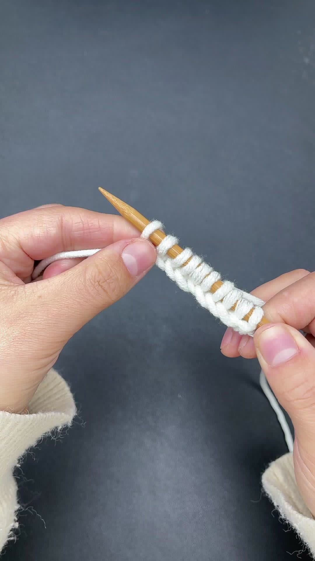 平针起针教程 适合新手编织