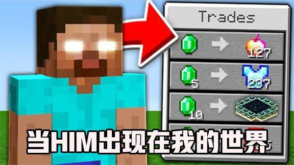我的世界:当him出现在我的世界里面!还成为了BOSS?