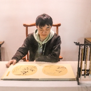 山羊教书法 