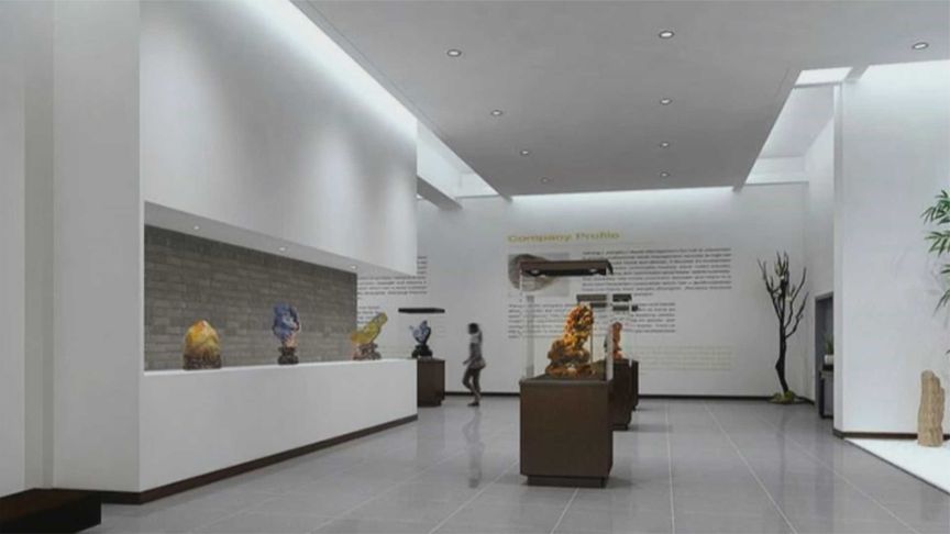 展览馆设计案例效果图 展室效果图 展柜效果图 展览中心 展示设计