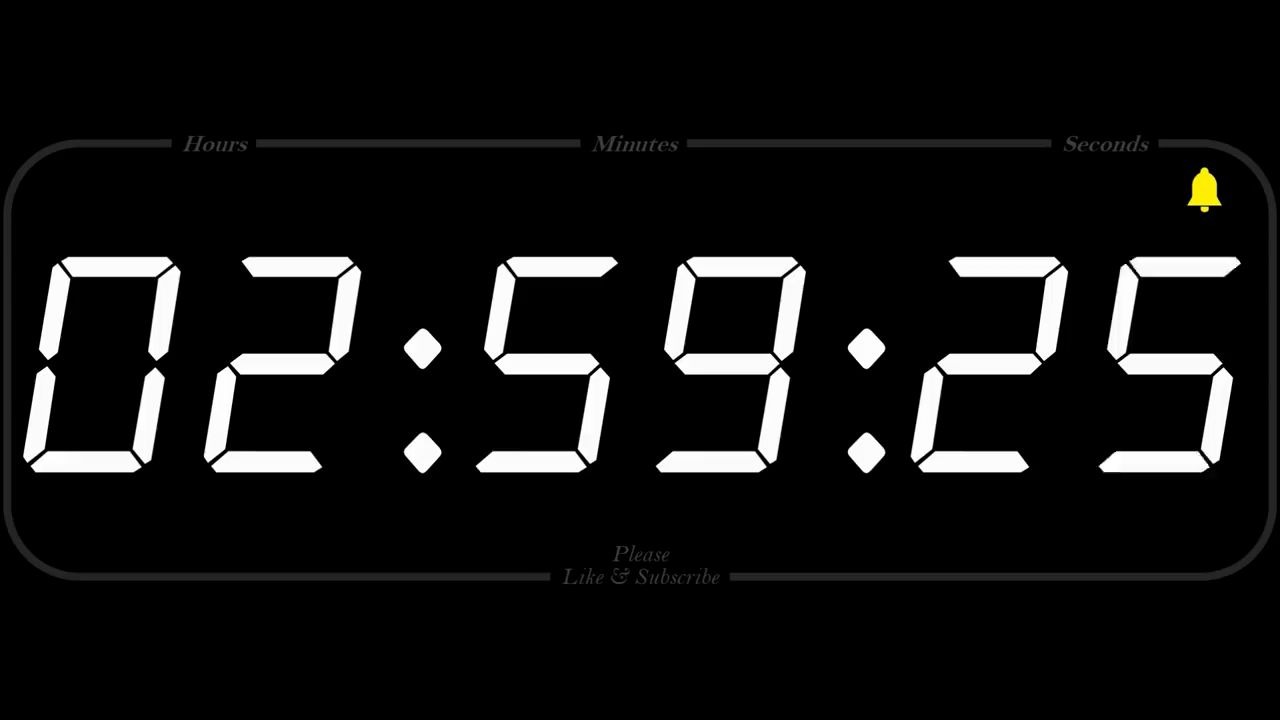 三小时倒计时-3 Hour - TIMER & ALARM - COUNTDOWN