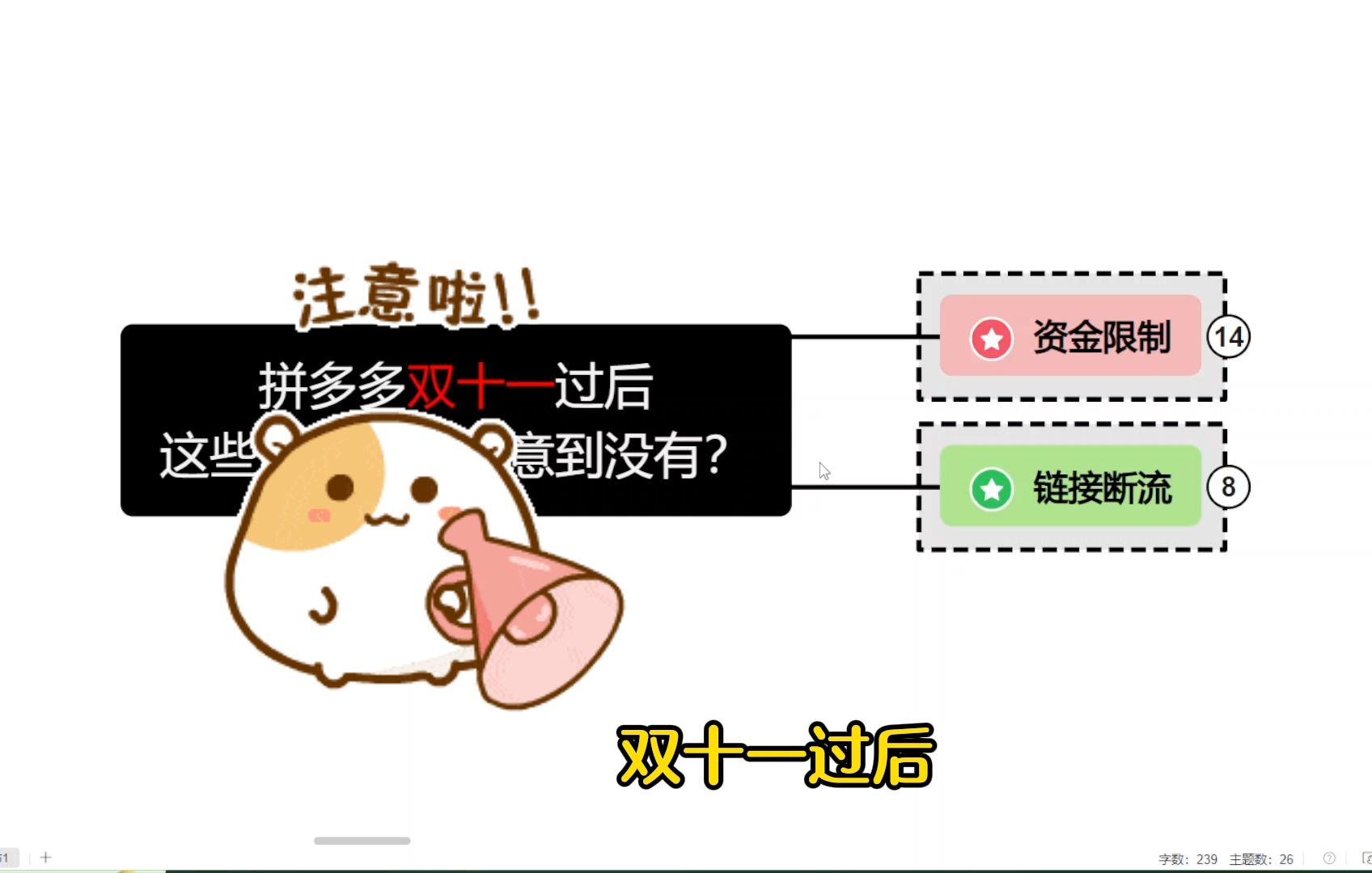 【拼多多双十一过后马上去提现!】链接断流了怎么办?资金被限制了...