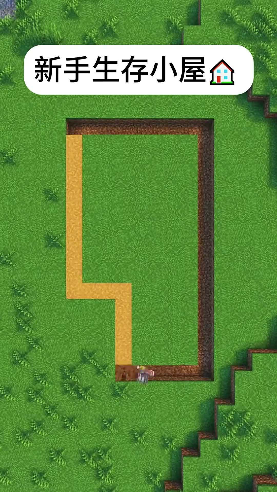 我的世界新手生存小屋 #主机游戏