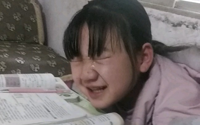 妹妹去楼下看杀猪,结果看见猪被杀哭了。