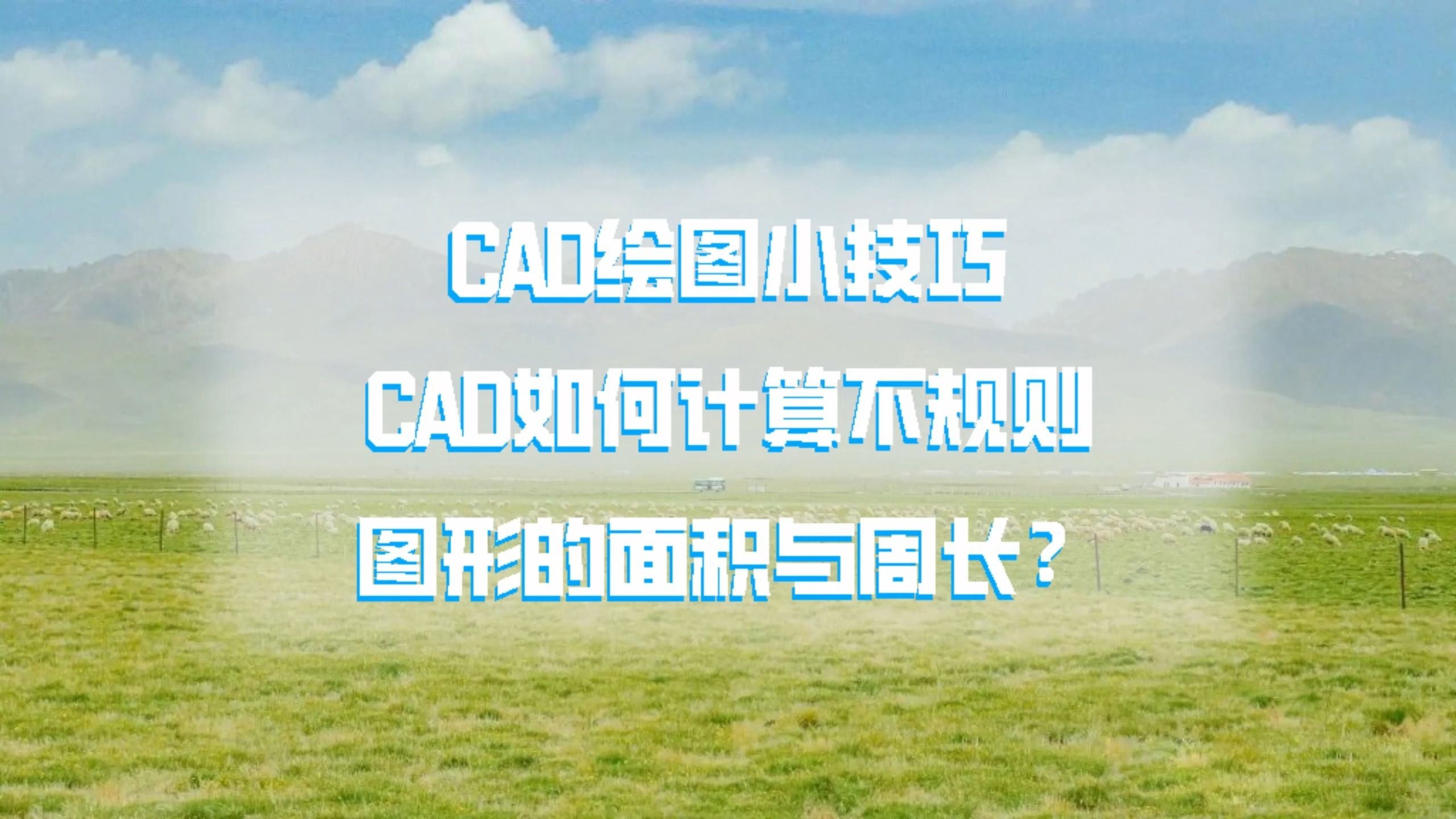 CAD如何计算不规则图形的面积与周长?