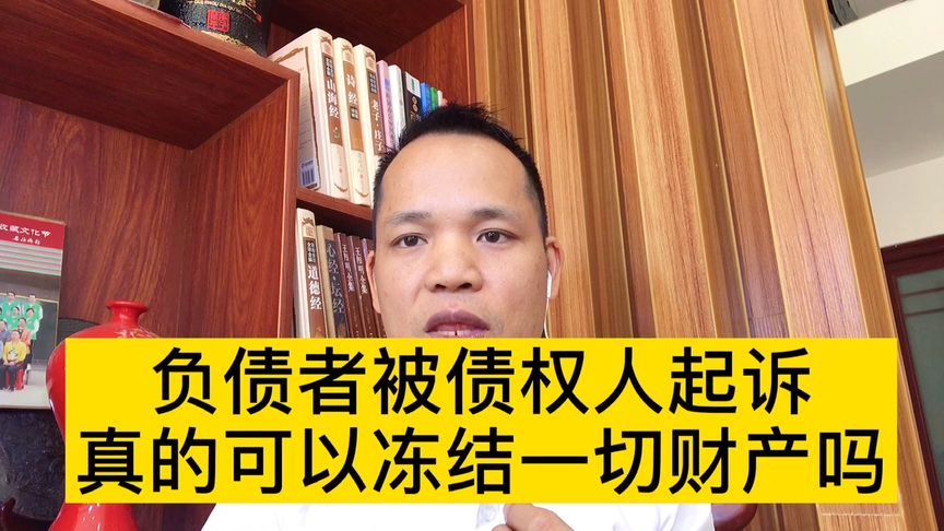 负债者被起诉,真的可以冻结一切财产吗?