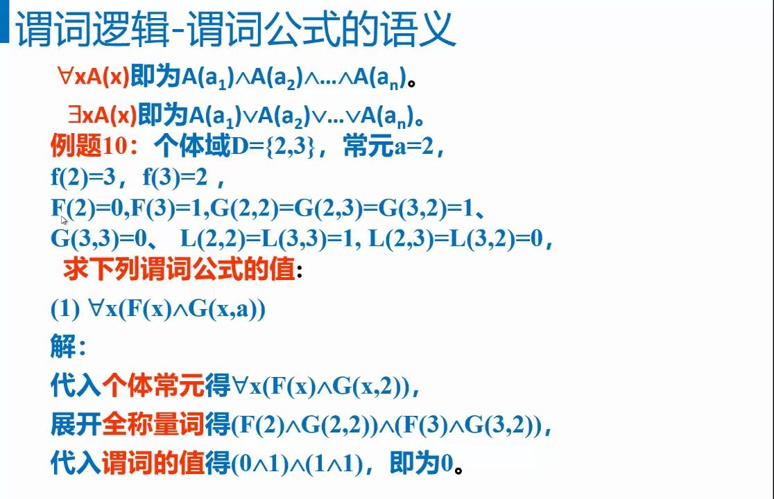 离散数学-谓词公式类型2-4