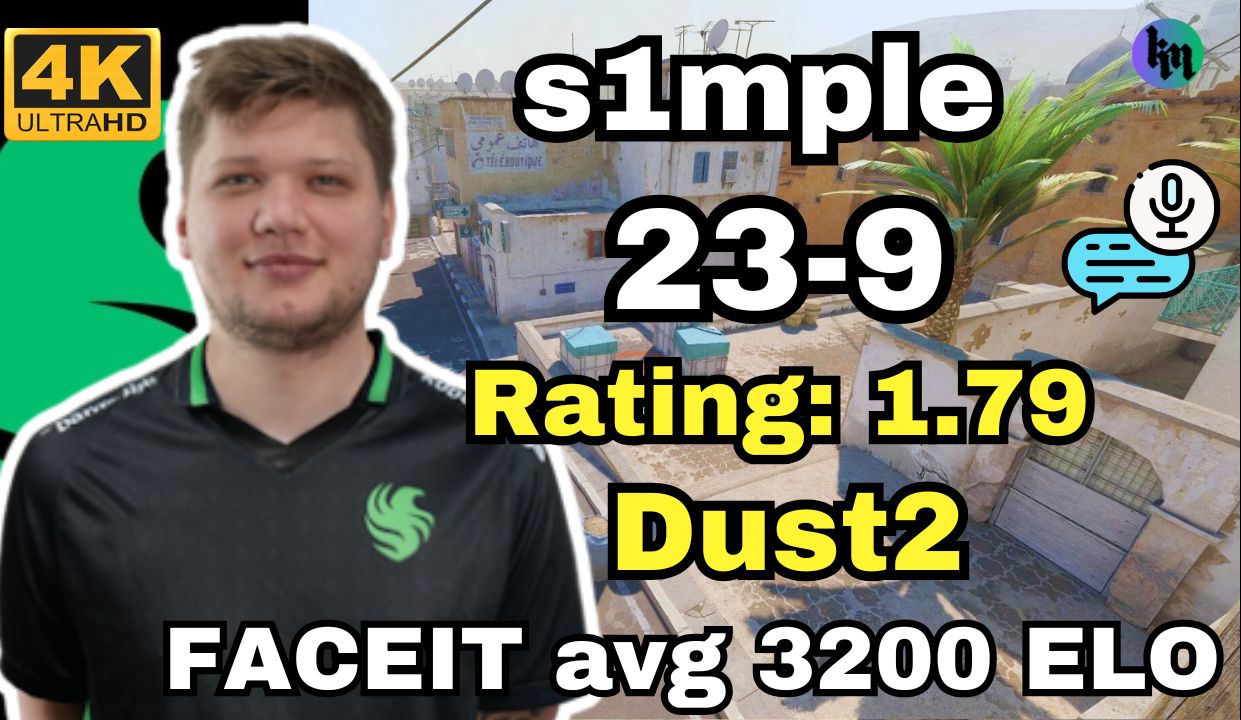s1mple (23-9) 天梯单排 (Dust2) | 2024.11.01 | CS2 POV/DEMO