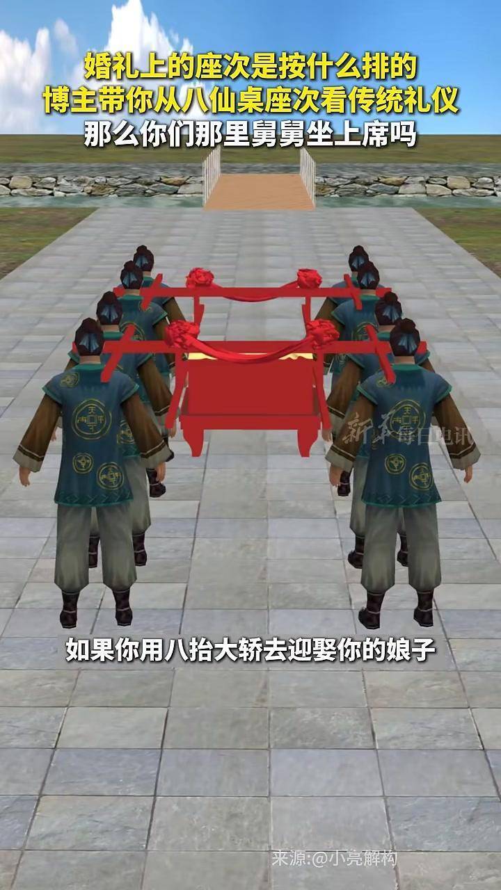 婚礼上的座次是按什么排的,博主带你从八仙桌座次看传统礼仪