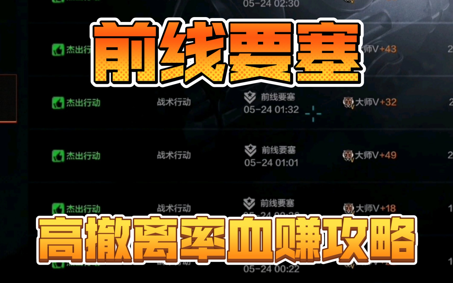 暗区突围 前线要塞 军械库跑狙攻略 超高撤离率打法 把把血赚不白给!