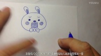 师讯网_儿童简笔画_兔子的画法