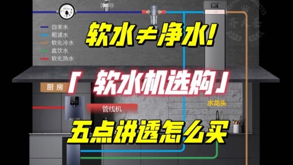 软水≠净水!五点讲透软水机的一切
