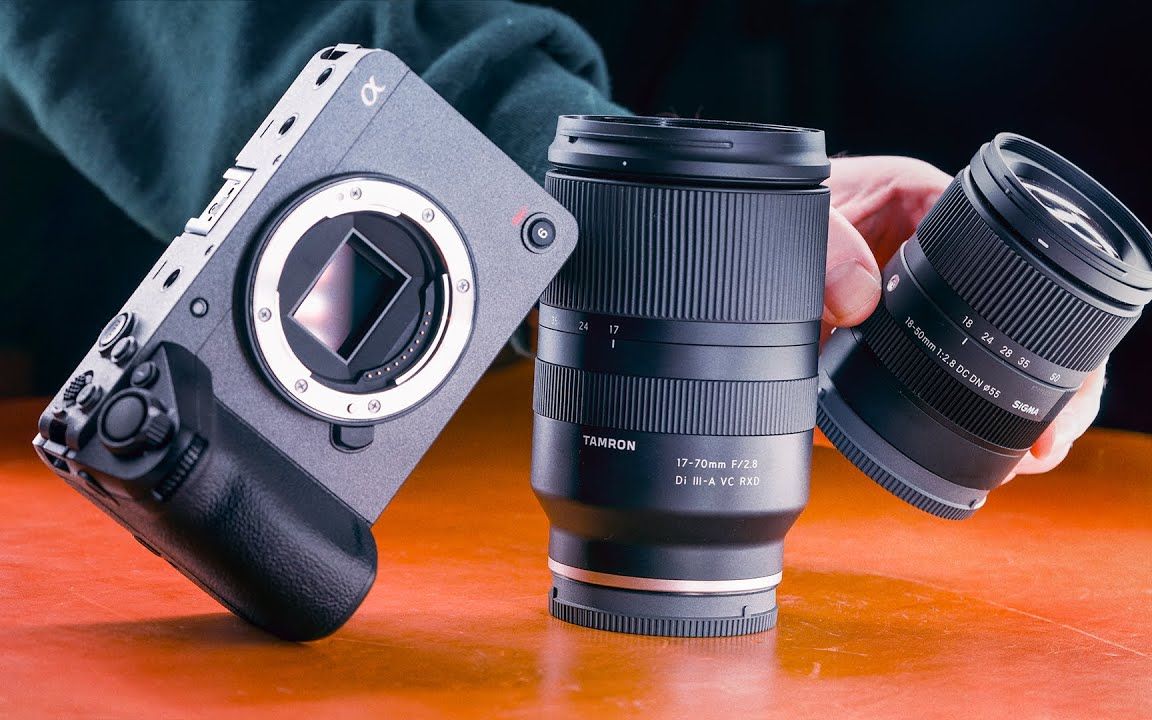 索尼 FX30 上的 适马 18-50 f2.8 与腾龙 17-70 f2.8镜头比较
