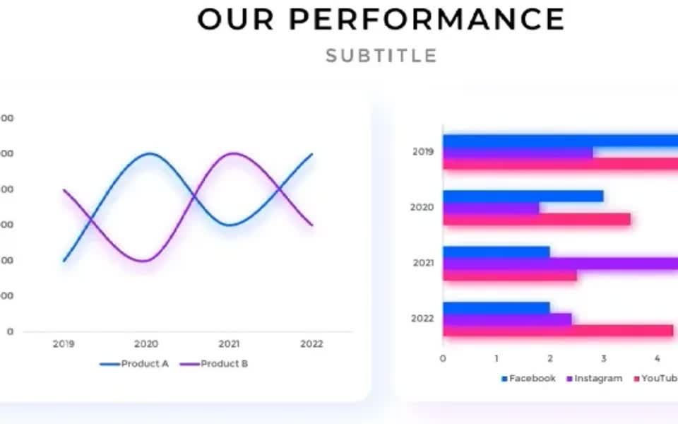 用PPT制作拟态风格图表
