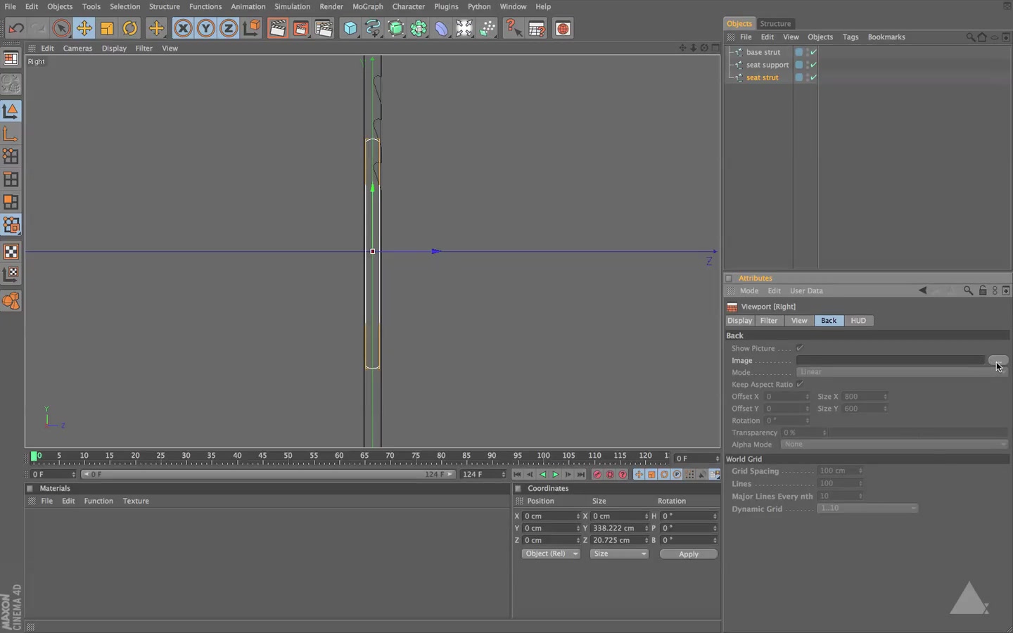 C4D躺椅模型制作