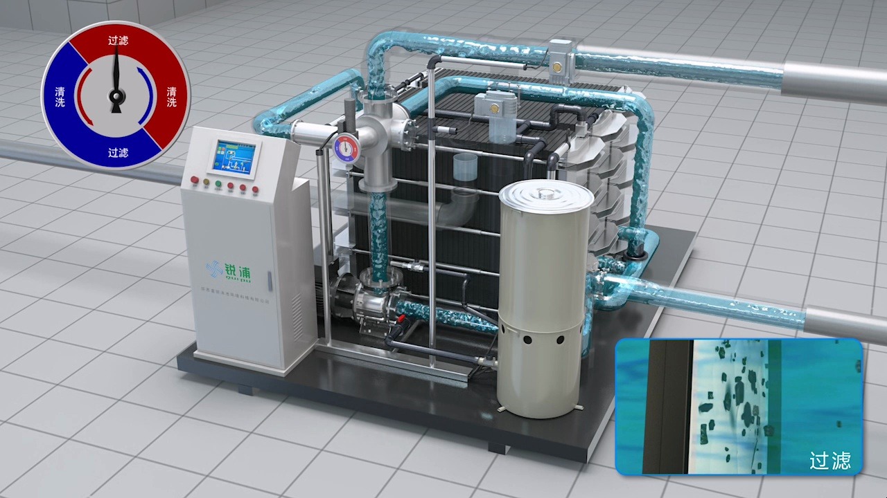 污水净化处理设备工作原理三维动画演示