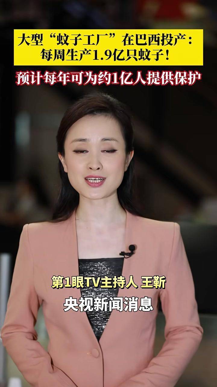 当地时间10月2日,大型"蚊子工厂"在巴西投产,每周可生产1.9亿颗携带...