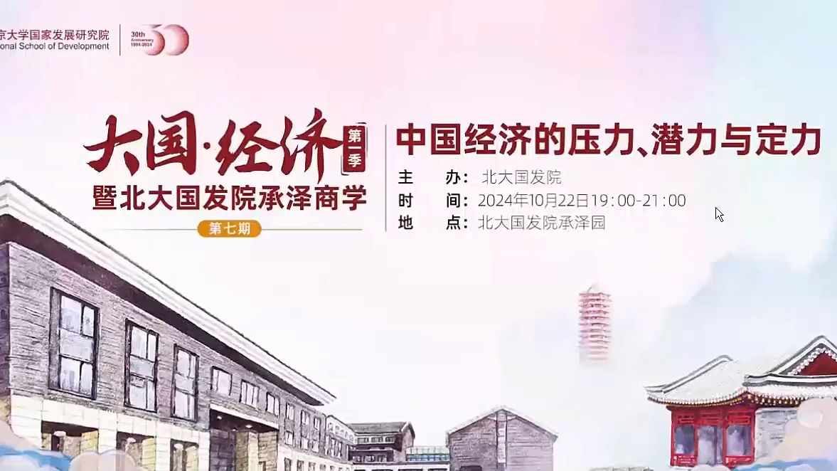 中国经济的压力、潜力与定力(大国•经济第一季第七期)20241022