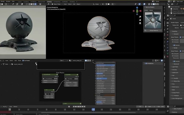 中文版blender插件-160种高质量车漆大理石树脂布料金属木纹程序...