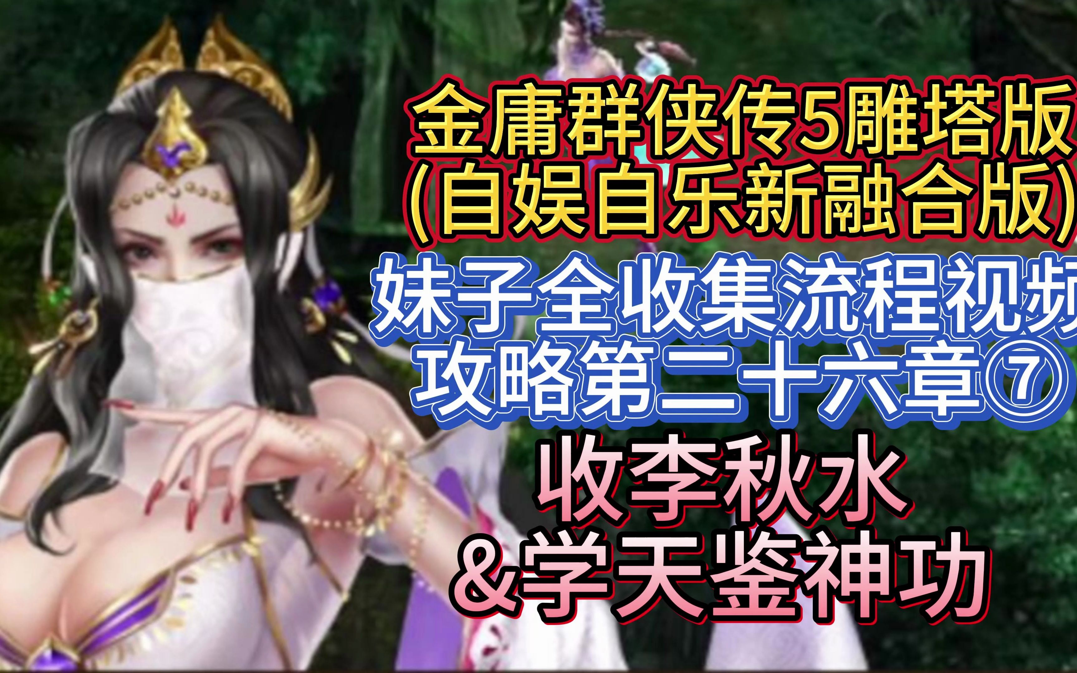 【收李秋水&学天鉴神功】金庸群侠传5雕塔版自娱自乐三界合一版...