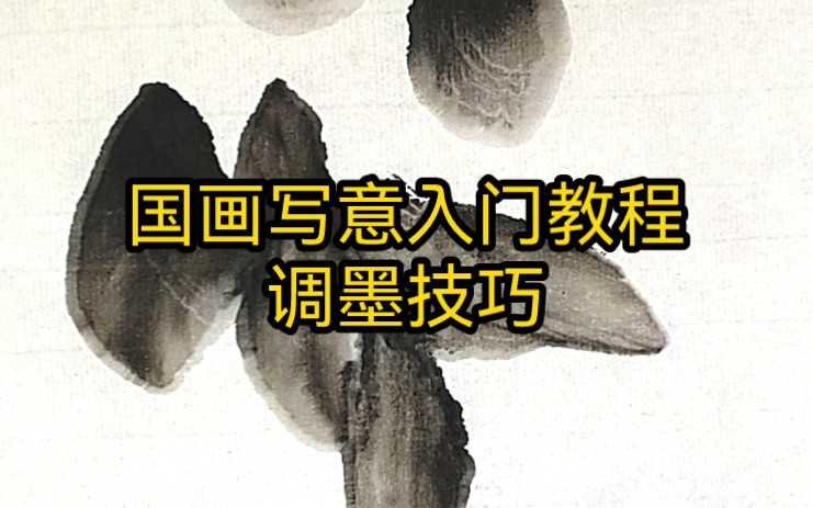 国画写意入门教程,调墨方法