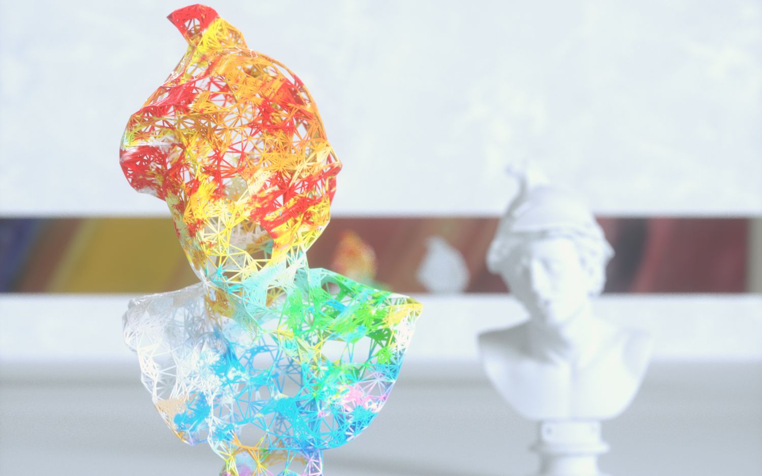 C4D最简单的线框人物制作