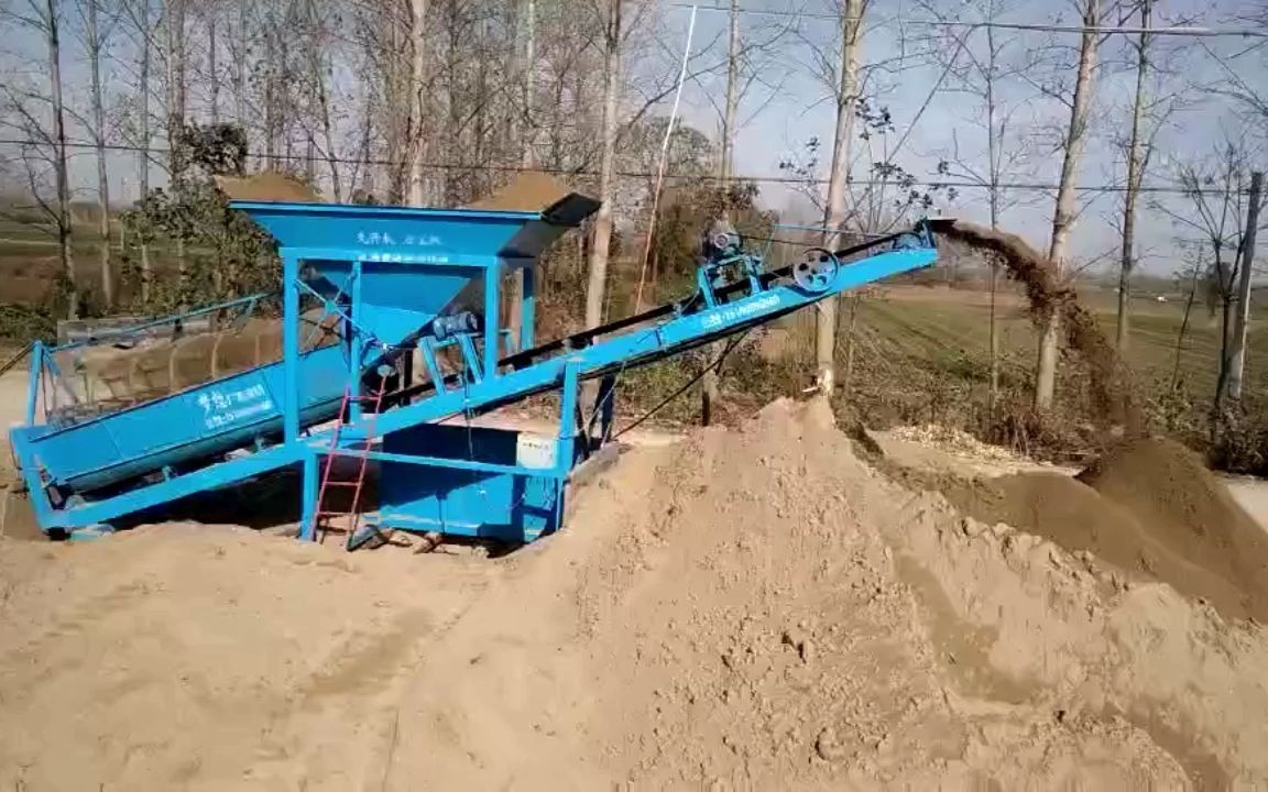 【豫龙】沙场老版都在用的50型全自动滚筒式筛沙机,每小时可筛100方