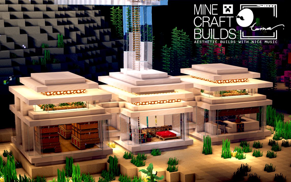 【小蛋的世界】水中别墅~(MC建筑教程)