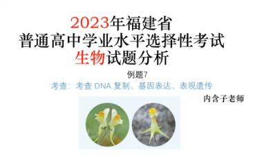 2023年福建省普通高中学业水平选择性考试生物试题分析(例题7)