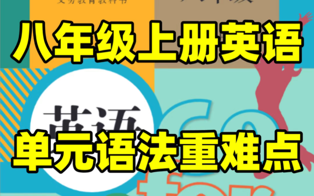 人教版初二八年级上册英语课本单元语法重点#初中#八年级#初中英语...
