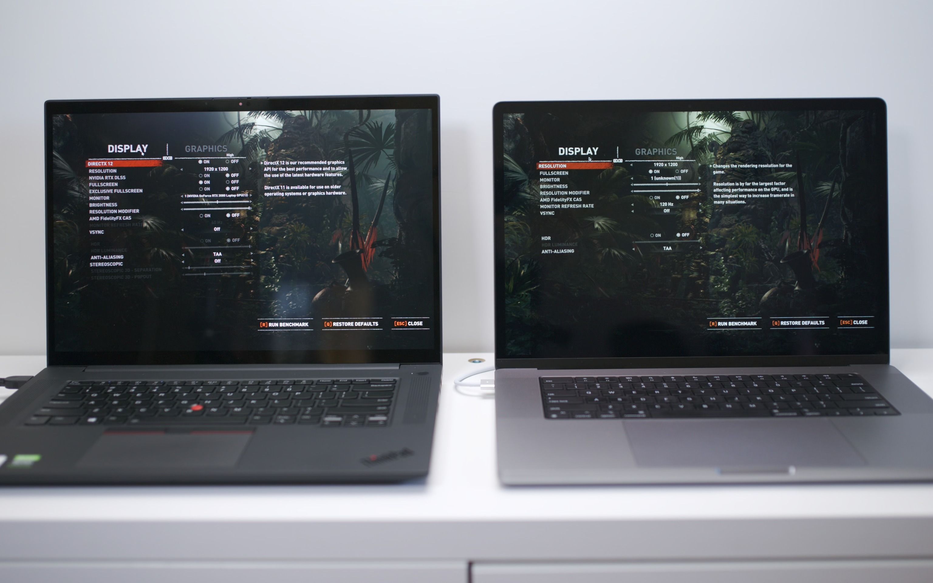 RTX3080显卡 VS 苹果M1max!游戏性能,风噪大对比!